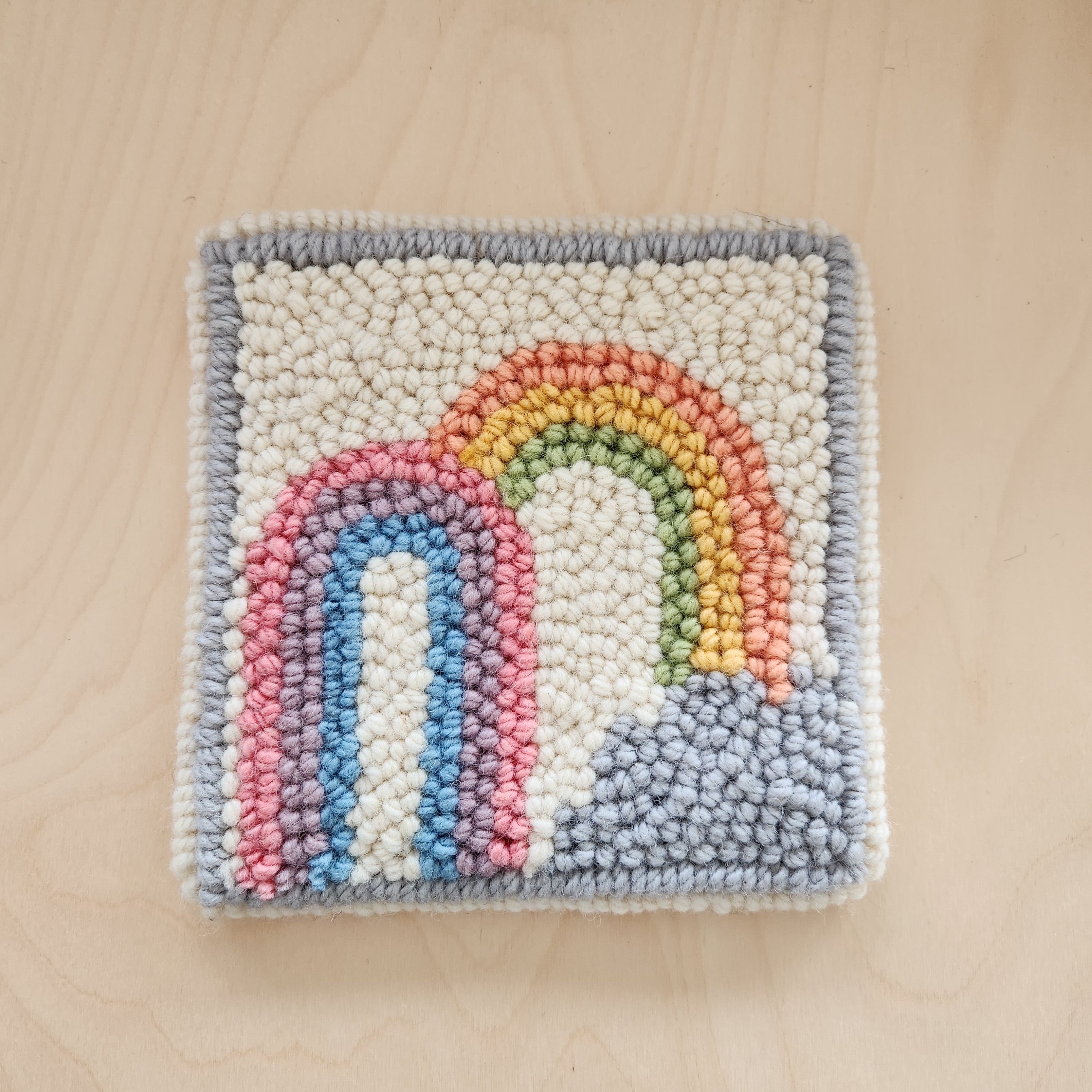 Double Rainbow - PDF Punch Needle Pattern by Punch Needle World