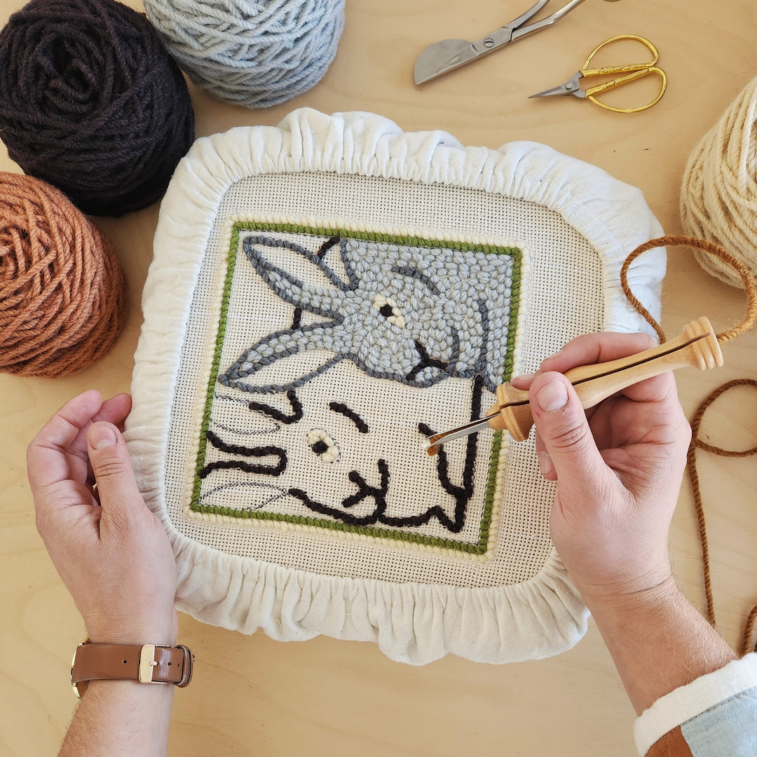 Rabbit Rabbit - PDF Punch Needle Pattern by Punch Needle World