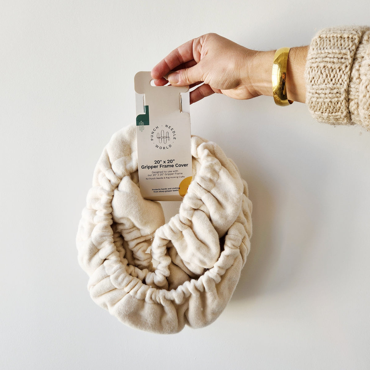 Gripper Strip Frame Cover - 20" x 20" by Punch Needle World