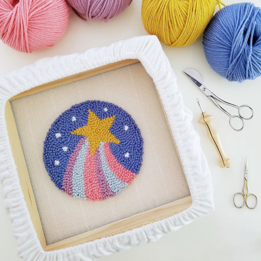 Wish Upon A Star - PDF Punch Needle Pattern by Punch Needle World