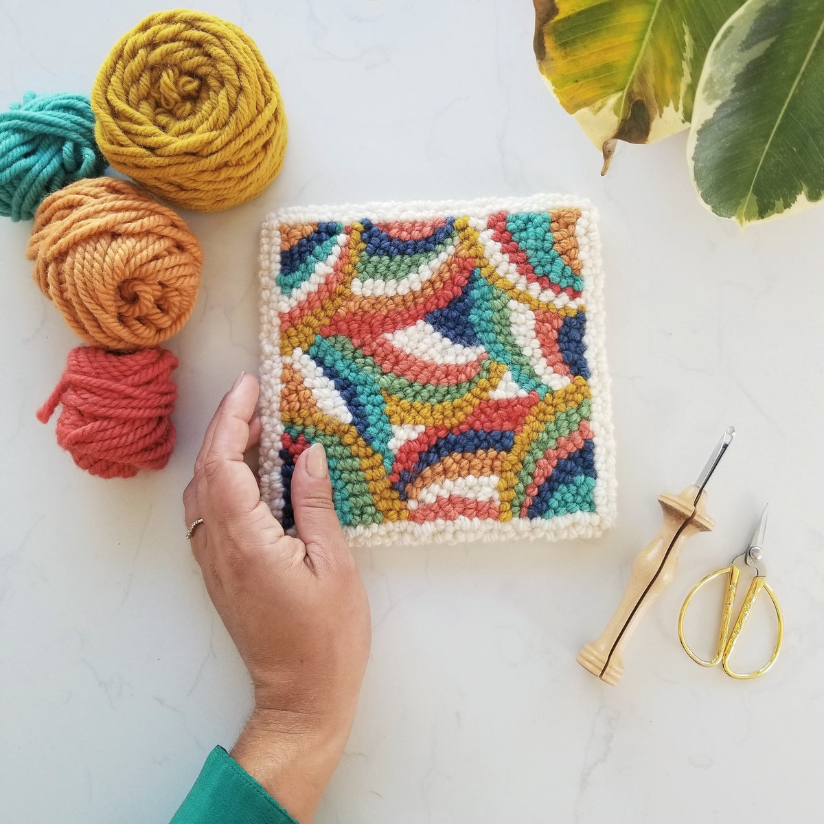 Rainbow Brite - PDF Punch Needle Pattern by Punch Needle World